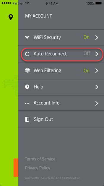 Turning Auto Reconnect On Or Off On Mobile Devices