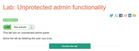 portswigger s unprotected admin functionality walkthrough