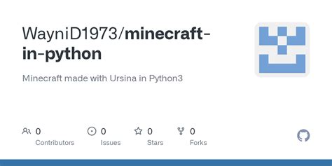 GitHub WayniD Minecraft In Python Minecraft Made With Ursina In Python