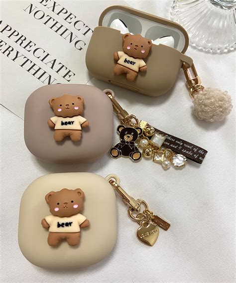 아롱다롱 인기 모음전 갤럭시 버즈2 프로 라이브 호환 곰돌이 고양이 버즈 케이스 키링 버즈라이브케이스 버즈플러스케이스 에어팟케이스