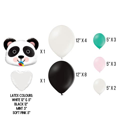 Diy Panda Theme Balloon Number Stack Talking Balloons