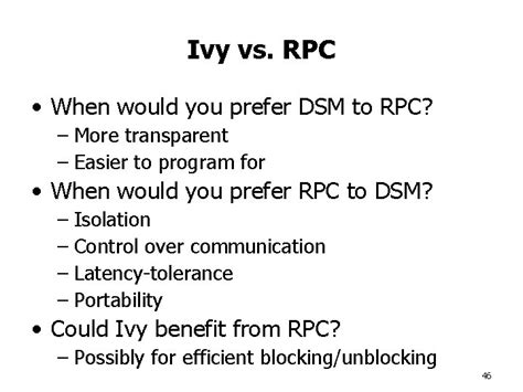 Distributed Shared Memory Ivy Brad Karp UCL Computer