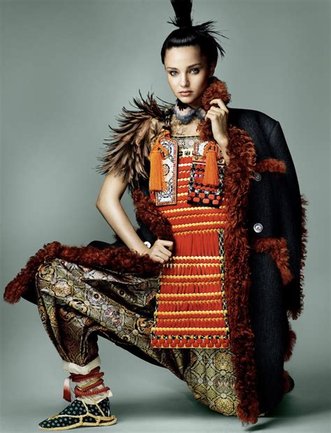 Miranda Kerr In Tribal Boho Looks By Mario Testino For Vogue Japan