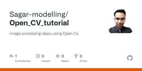 Github Sagar Modellingopencvtutorial Image Processing Steps Using