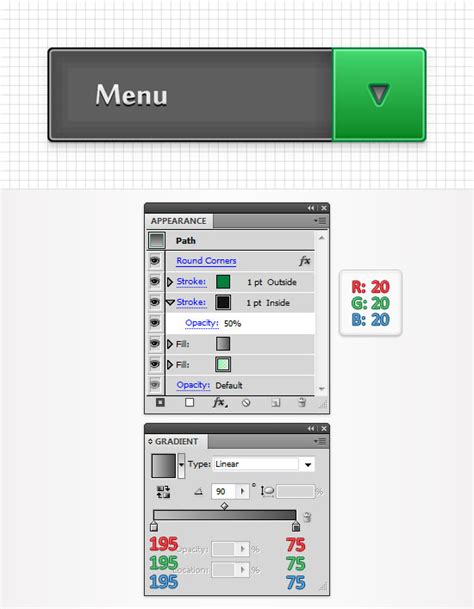 Adobe Illustrator Tutorial Create A Simple Drop Down Menu
