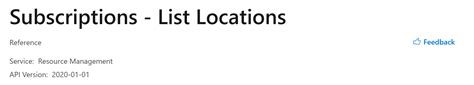 [resource] ` subscriptions {subscriptionid} locations` document lags behind swagger · issue