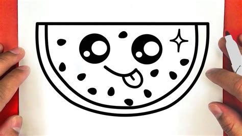 Comment Dessiner Une Jolie Pastèque Youtube
