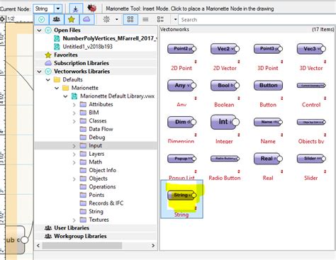 number nodes along polyline marionette vectorworks community board