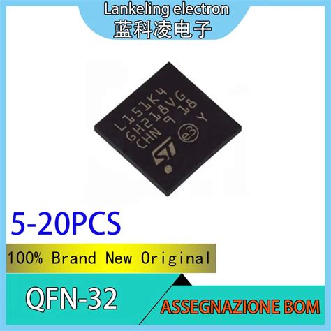 5 20PCS STM8L151K4U6TR STM STM8L STM8L151 STM8L151K4 STM8L151K4U6 IC Chip 100 Marke Neue