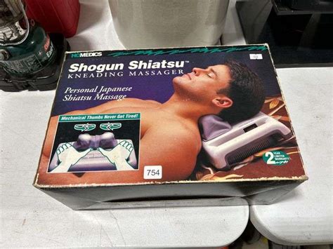 Home Medic Shiatsu Massager Shackelton Auctions Inc