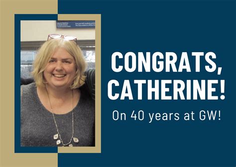 Catherine Sluder Celebrates 40 Years At Gw The Rotation A Himmelfarb Library Blog