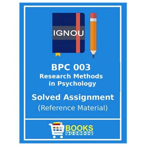 IGNOU BA Psychology Solved Assignments Bookstrolley In