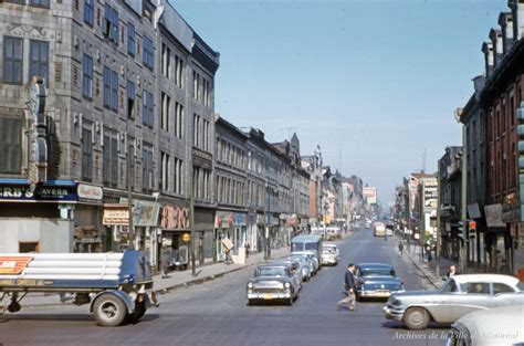 Vue Du Boulevard Saint Laurent Vers Le Nord Depuis La Rue Craig Saint