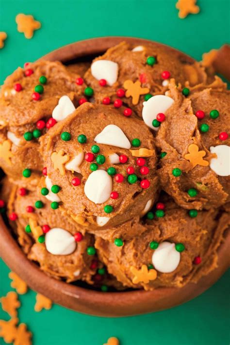 Gingerbread Edible Cookie Dough Homemade Hooplah