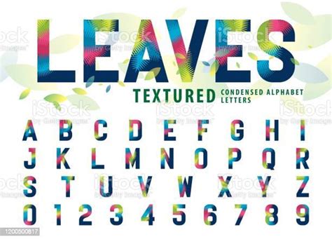 잎의 벡터 텍스처 알파벳 문자와 숫자 현대 야자수 잎 편지 0명에 대한 스톡 벡터 아트 및 기타 이미지 0명 가을 구조 Istock