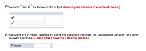 Solved Report R2 And R2 As Shown On The Output Round