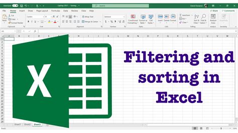 Filtering And Sorting In Excel YouTube