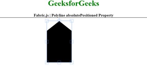 Fabric Js Polyline AbsolutePositioned Property GeeksforGeeks