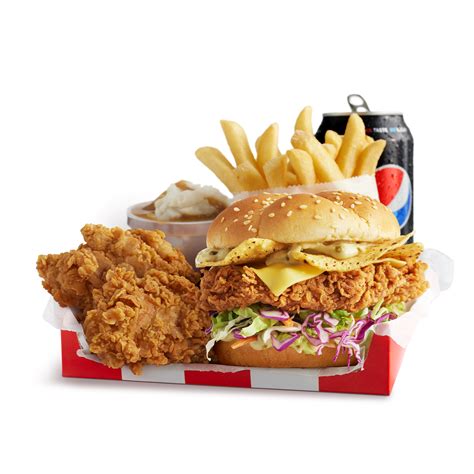 Zinger® Crunch Burger™ Box Hot And Crispy™ Boxed Meals Kfc Menu
