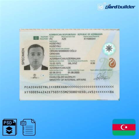 Kazakhstan Passport Template