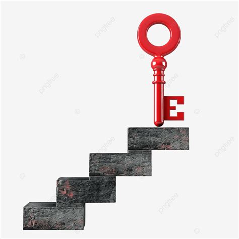 Printkey To Business Success Stairway To Find Secret Key Or Achieve