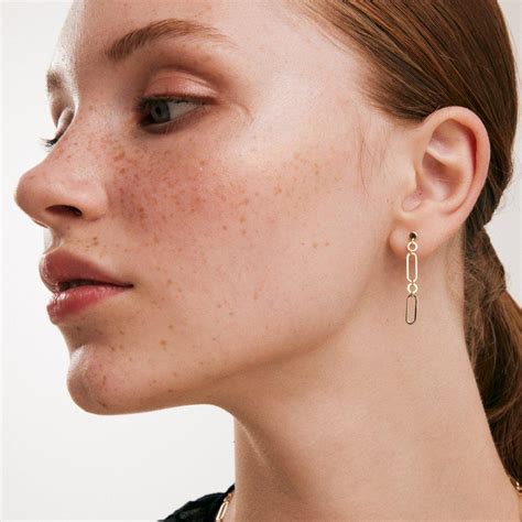 Paper Clip Earrings In 14k Solid Yellow Gold For Sale At 1stdibs