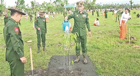 ကာကွယ်ရေးဦးစီးချုပ်ရုံး ကြည်း၊ ရေ၊ လေ မိသားစုများ၏ ၂၀၂၃ ခုနှစ် စတုတ္ထအကြိမ် မိုးရာသီသစ်ပင်စိုက