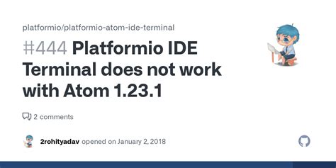 Platformio Ide Terminal Does Not Work With Atom 1231 · Issue 444 · Platformioplatformio Atom