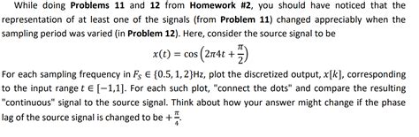 Solved While Doing Problems And From Homework You Chegg