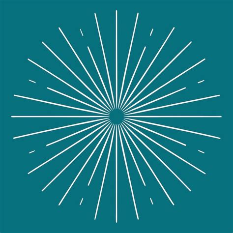 Radiating Lines Design Of A Pattern With Straight Lines Radiating Outward From A Central Point