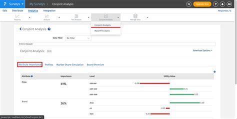 Conjoint Analysis Attribute Importance Questionpro Help Document