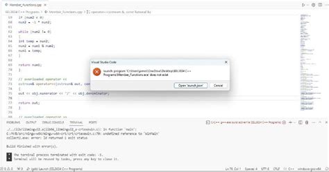 Vscode Build Error Message Rvisualstudio