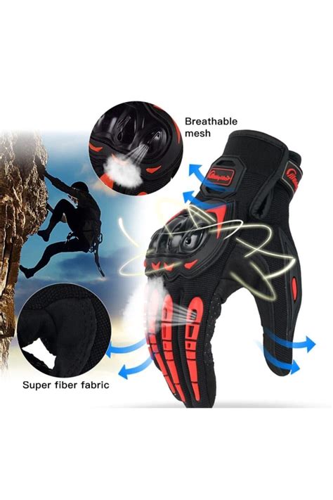 Moonrider Motor Eldiveni Profesyonel Korumalı Dokunmatik Özelliği Motosiklet Eldiveni Nx 2