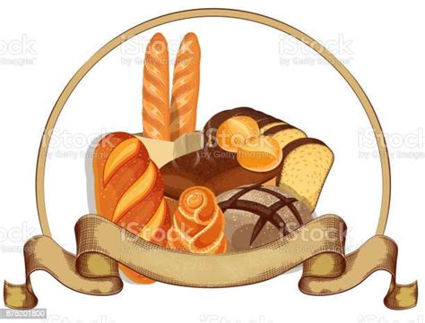 가 게 엠 블 럼 베이킹 베이커리가 게 빵 로고입니다 브랜딩 라벨 어두운 배경에 베이커리 엠 블 럼 디자인 일러스트 레이 션 갈색에 대한 스톡 벡터 아트 및 기타 이미지