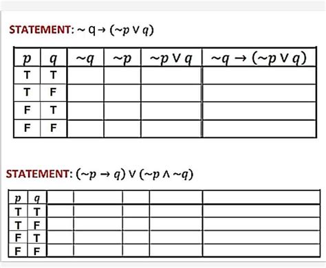 Solved STATEMENT Q Pq STATEMENT Pq Pq Chegg Com