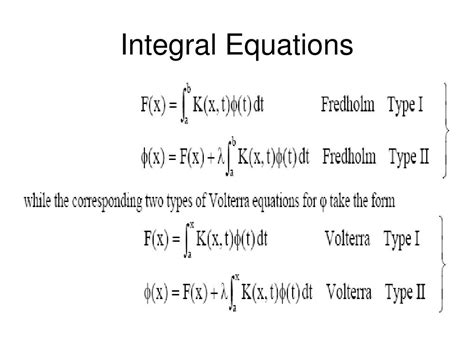 Ppt Numerical Solution Of Differential And Integral Equations