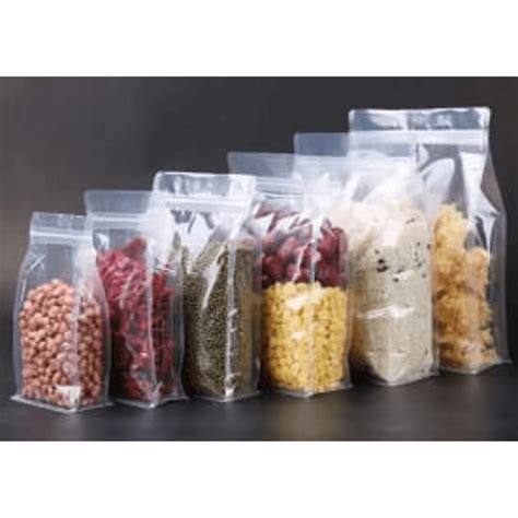 Flat Bottom4 Plastik Kemasan Pouch Zipper Kantong Beras