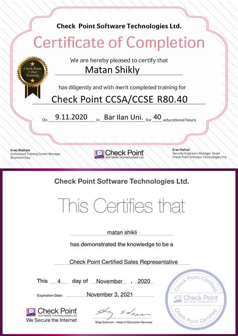 Matan Shikli On Linkedin Cybersecurity Checkpoint Ccsa Ccse Cpsc Sales