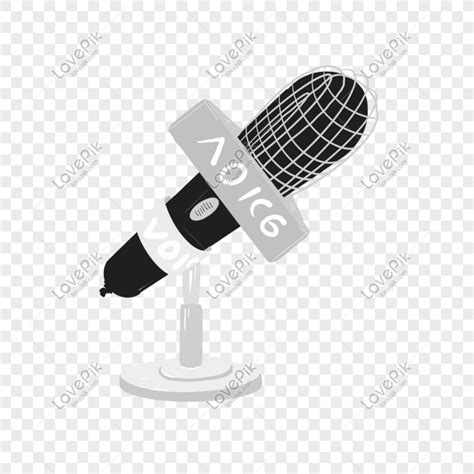손으로 그린 음성 마이크 그림 Png 일러스트 무료 다운로드 Lovepik