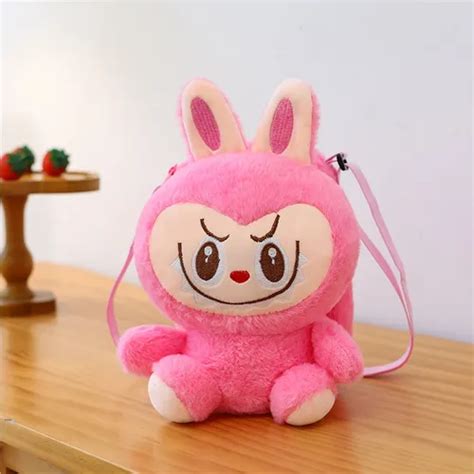 Bubble Bunny Rabubu Doll Bag Felpa Dibujos Animados Labubu Bandolera