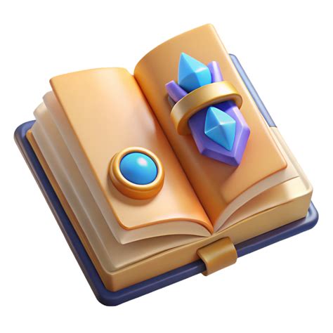 Spectacular Intense Art Deco A Stylized Spellbook Open To A Page Of
