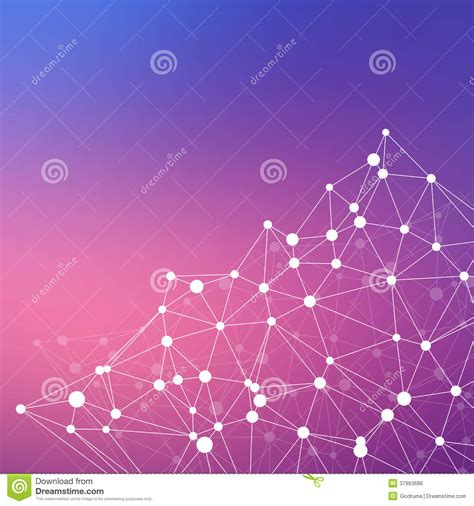 Molecule And Communication Background Stock Vector Illustration Of