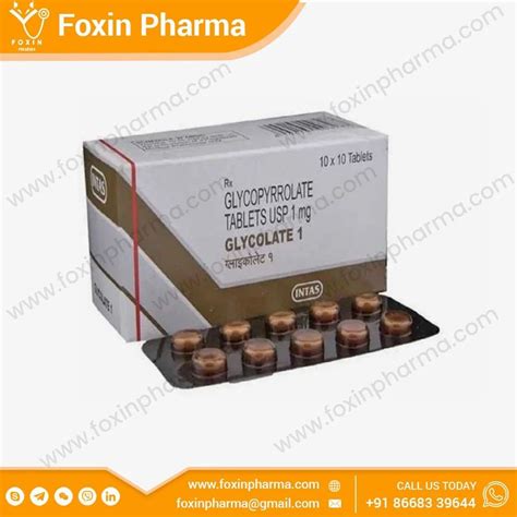 Glycolate Glycopyrrolate Tablets At ₹ 8850strip Glycopyrrolate Tab