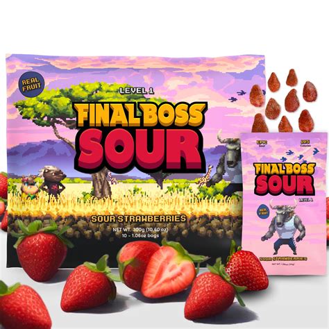 Final Boss Sour Akf18 Extremely Super Sour Strawberry Lvl 1 106