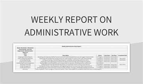 Free Administrative Work Plan Templates For Google Sheets And Microsoft
