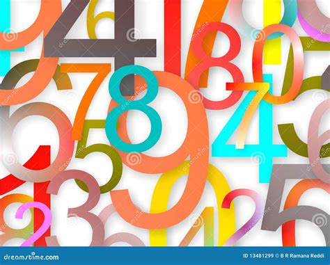 Numbers Background Stock Illustration Image Of Collage 13481299