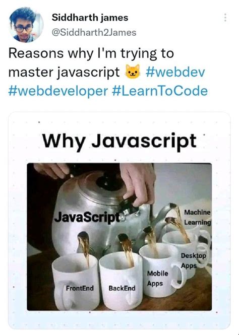 Siddharth James On Linkedin Webdevelopment Javascript Fresher