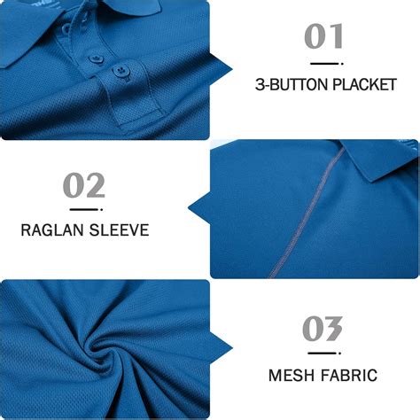 Moheen Mens Golf Shirts Short Sleeve Moisture Wicking Polo T Shirts