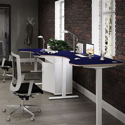 Smartline Ergonomic Radial Sit Stand Office Desks From Our Sit Stand