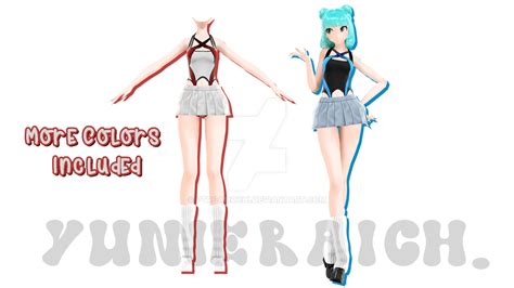 Tda Mmd Model Download Electric Miku Outfit By Ptrcamochi On Deviantart